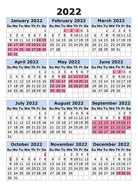2022-mercury-retrograde-Custom-Calendar | Night Light News